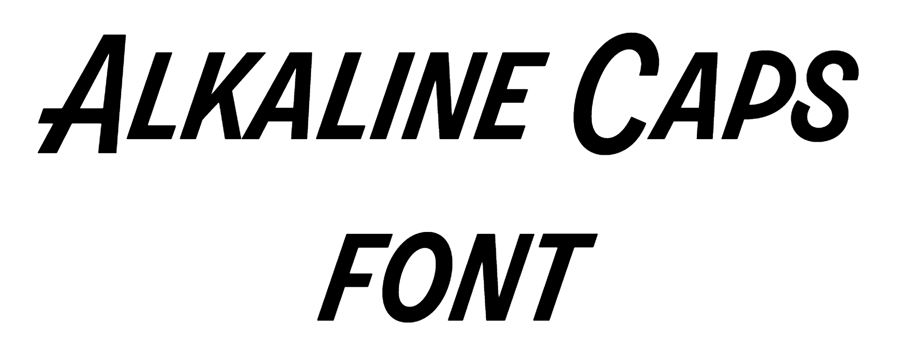 Alkaline Caps font - Dafont