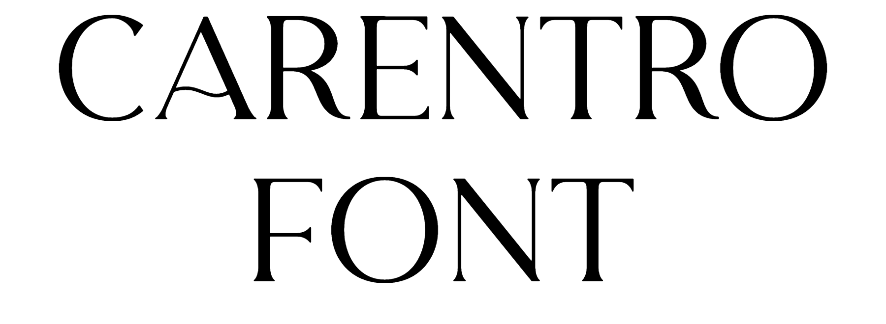 Carentro Font - Dafont