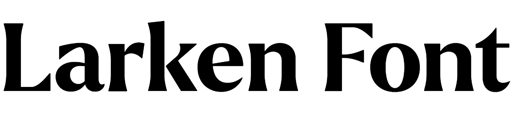 Larken Font - Dafont