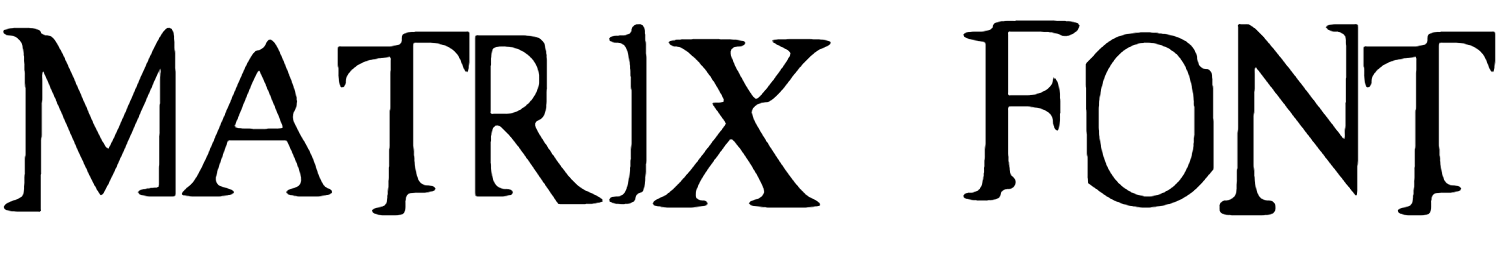 Matrix Font - Dafont